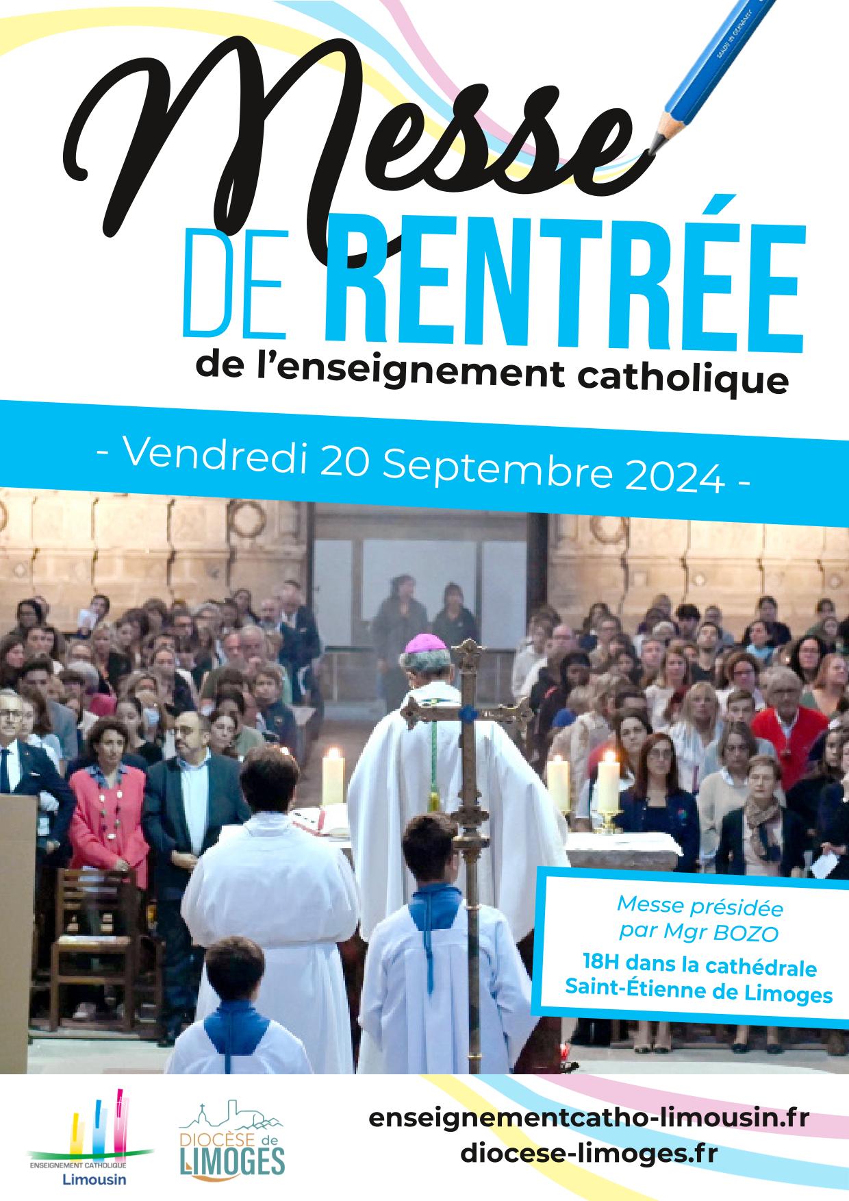 Messe de rentrée des établissements catholiques du diocèse de Limoges - DDEC 87 : Direction ...